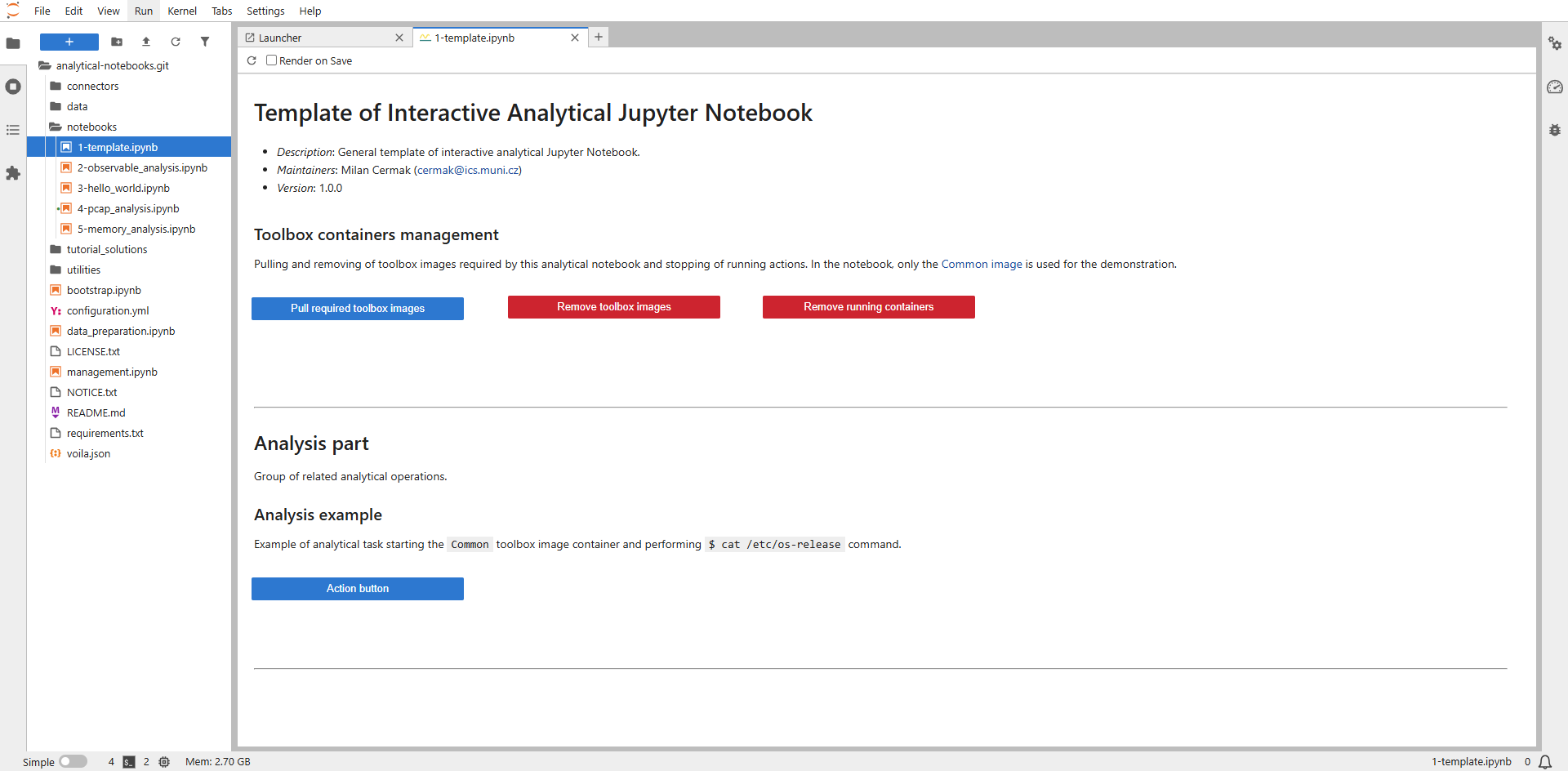 Notebook Template - Forensic Notebooks: Tutorial